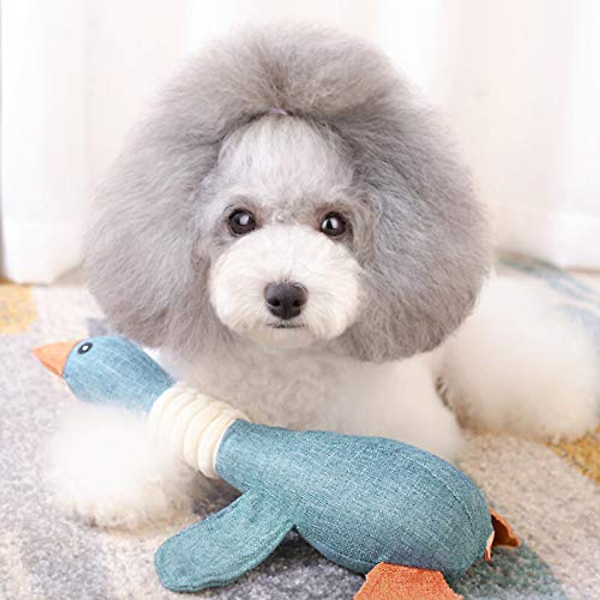 Vitscan Dog Toys for Aggressive Chewers Small Breeds and Squeaky Goose Pet Toys for Puppy Teething Chewing for Small and Medium Dogs, Puppy Toys for Indoor Outdoor Stress Relief