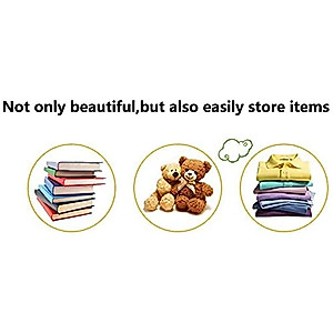 VMOTOR Foldable Animal Canvas Storage Toy Box/Bin/Cube/Chest/Basket/Organizer for Kids, 13 inch(Monkey)