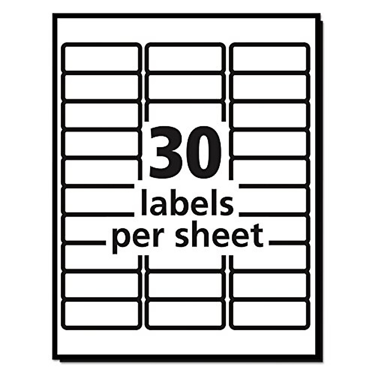 Avery Easy Peel White Mailing Labels for Laser Printers, 1 x 2.62 Inch, Box of 3000 Labels (5160), 2-Pack