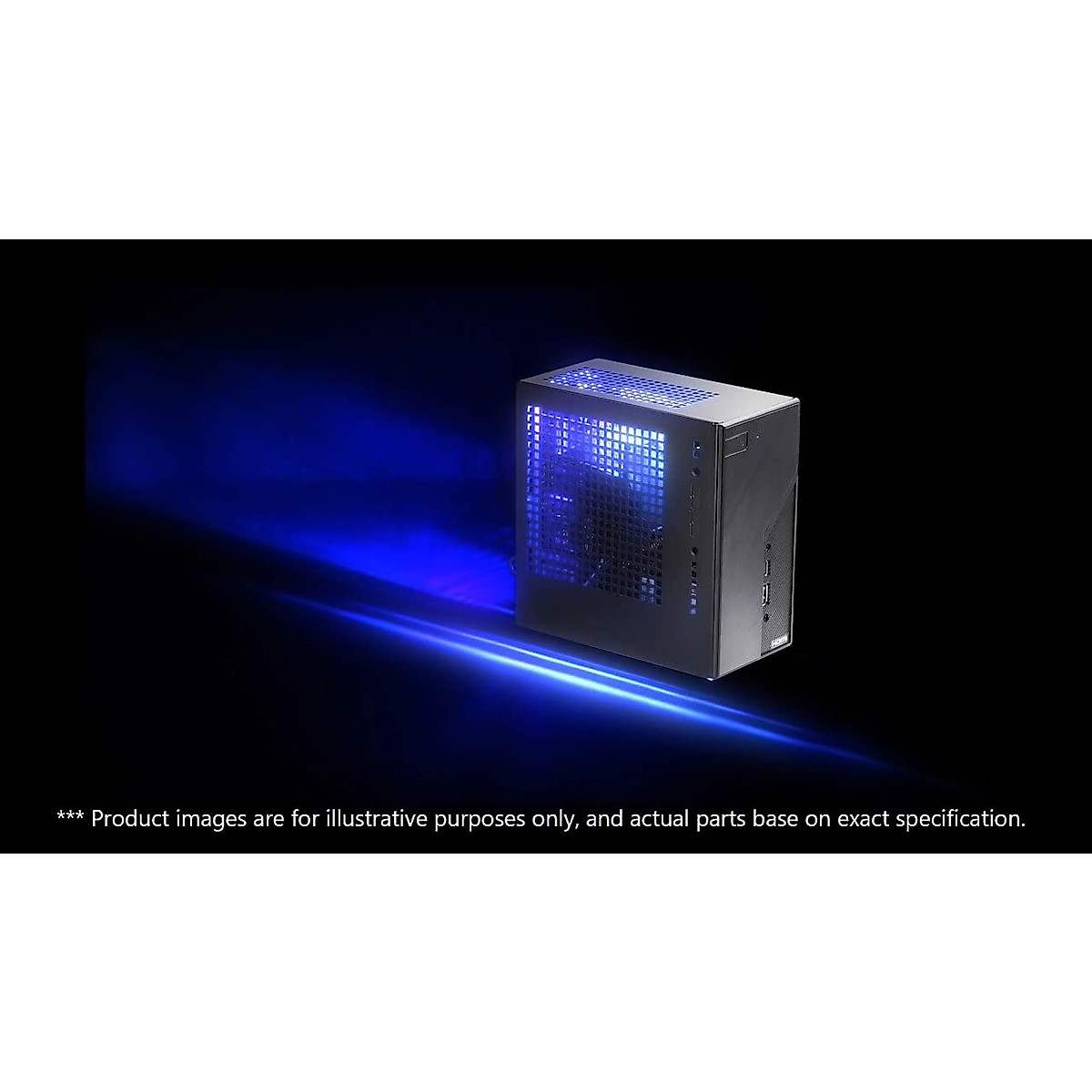 Skytech Mini PC X1 Gaming PC Desktop & Sceptre 24" Curved 75Hz Gaming LED Monitor Full HD 1080P HDMI VGA Speakers, VESA Wall Mount Ready Metal Black 2019 (C248W-1920RN)