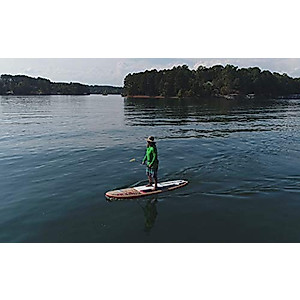 Boardworks Triton | Recreational Stand Up Paddleboard | Bombshell Epoxy Hardboard | 11' 6", Bamboo/Black (4440519518)