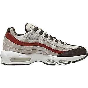 NIKE Men's Sneaker, Light Bone Summit White Khaki Dune Red, 12