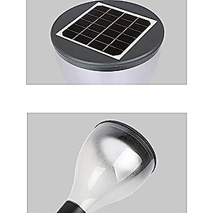 Garden Post Light Solar LED Pillar Light Solar Outdoor Lighting Outdoor Post Light Fixtures Deck Lawn Pillar Lamp for Courtyard Outdoor Street Lamp (21 * 12 * 45cm) (A 21