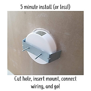 Mount Genie Simple Built-in Wall Mount for Google Nest Mini (2nd Gen) | Award Winning Design | Improves Sound and Appearance | Designed in USA (1-Pack)