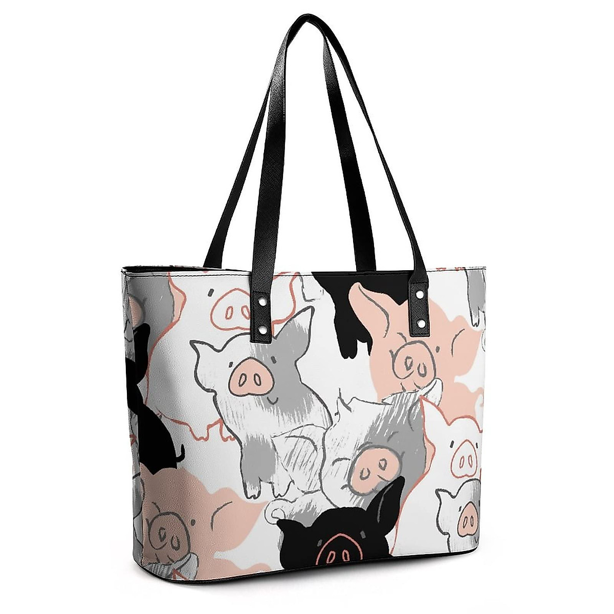 Womens Handbag Pigs Leather Tote Bag Top Handle Satchel Bags For Lady