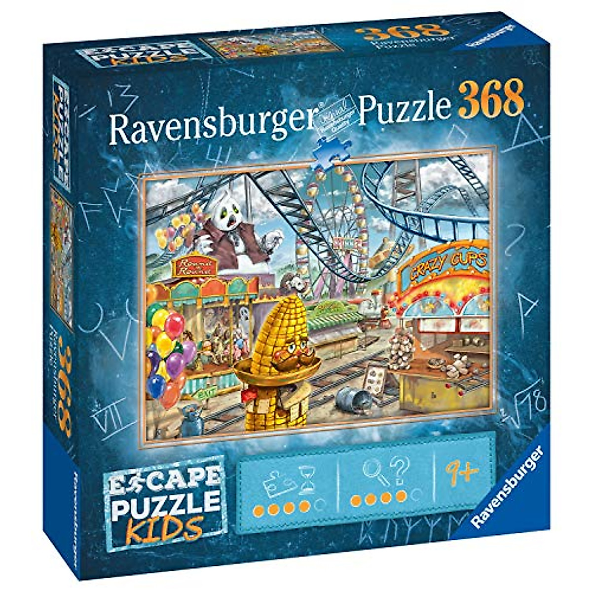 Ravensburger Escape Kids Puzzle - Amusement Park Plight 368 Piece Jigsaw Puzzle for Kids - 12936 - an Escape Room Experience in Puzzle Form