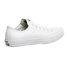 Converse Mens Chuck Taylor All Star Low II White Sneaker - 4 Men - 6 Women