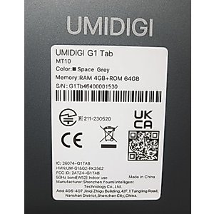 UMIDIGI G1 Tab Android 13 Tablet 2024, 8（4+4） GB+64GB 1TB Expand, Wi-Fi 6 Model, 10.1 inch Tablet with Quad-Core Processor up to 2.0 GHz, 6000mAh, Dual Camera, BT, 1280 * 800 HD IPS Touch Screen