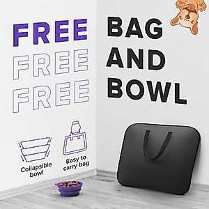 Ruff 'N Ruffus Portable Foldable Pet Playpen + Free Carrying Case + Free Travel Bowl | Available in 3 Sizes (Medium (29"x29"x17"))