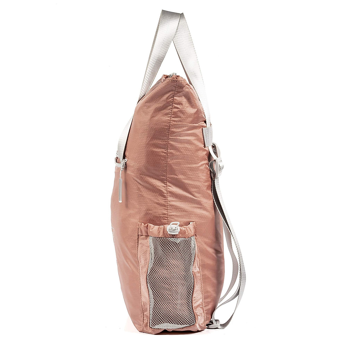 Packable Backpack for Women in Rose Gold - Lightweight Foldable Daypack and Tote Bag Perfect for Hiking, Walking, Travel & Adventure