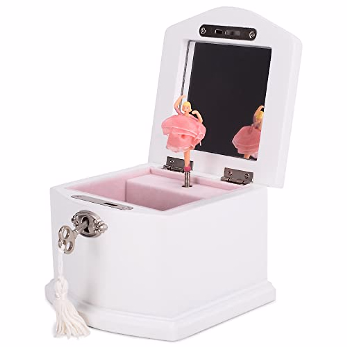 Cottage Garden Ballerina 5 inch Wood Musical Jewelry Box Plays Tune Dance of the Sugar Plum Fairy