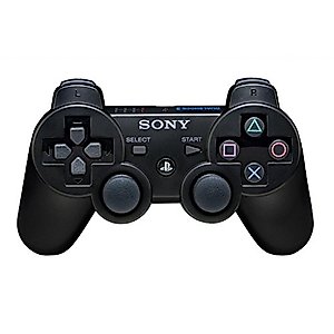 Playstation 3 Dualshock 3 Wireless Controller (Black) (Renewed)
