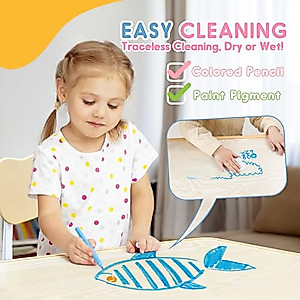 Kids table and chairs, Toddler table and chairs, Kids table( 2 chairs ), Kids table and chair set, Kids table and chair set 5-8 year old, Toddler table and chair set with 8 leg covers +12 color pens