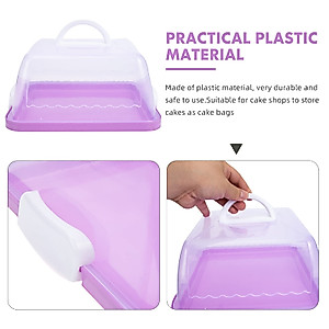 LIFKOME Portable Cake Carrier Handle Cake Container Holder Lid Cake Stand Transport Storage