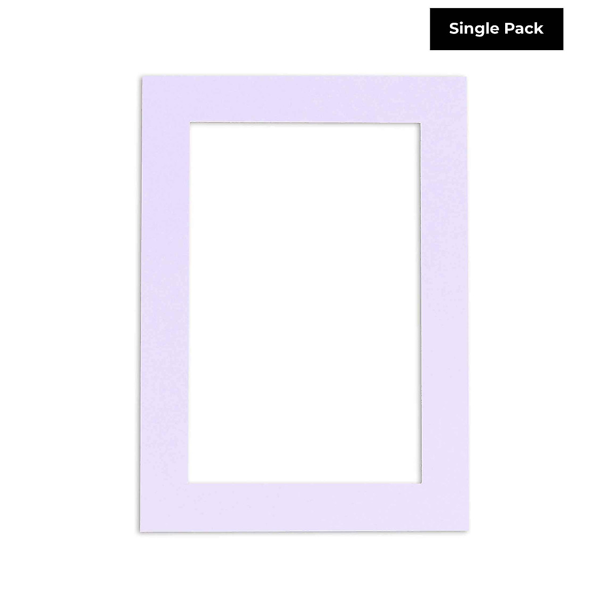 11.5x17 Mat Bevel Cut for 8.5x11 Photos - Acid Free Light Purple Precut Matboard - For Pictures, Photos, Framing - 4-ply Thickness