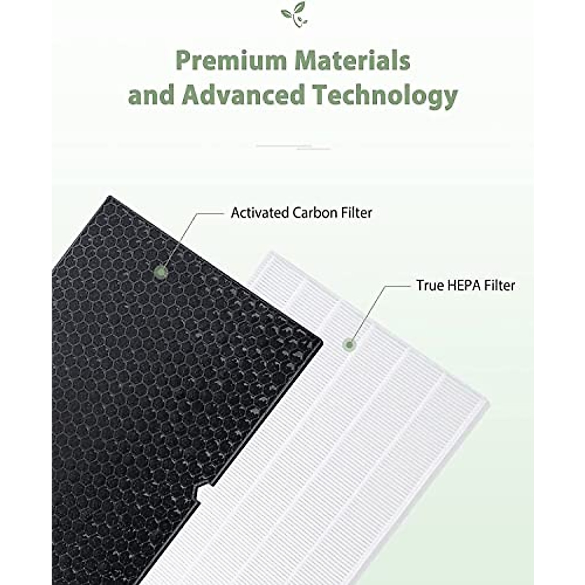 2-Set 5500-2 Air Purifier Replacement Filter for Winix 5500-2, H13 True HEPA Filter & Activated Carbon Filter Kit, Replace 116130 Filter H