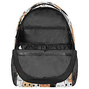 YPPAHHHH Kids School Backpack for Girls Boys School Bag Bookbag Lightweight Elementary Laptop Bag Travel Hiking Daypack (cute cat)