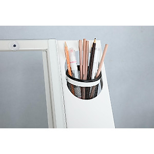 Landpink Glass Drafting Table Art Desk – Adjustable Professhional Artwork Drawing Drafting Table Desk, Glass-Topped Art Table for Craft Station Studio Home Office School w/Drawers/Chair (White)