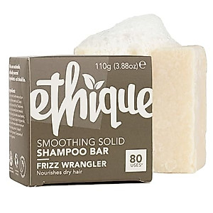 Ethique Frizz Wrangler - Smoothing Solid Shampoo Bar for Dry & Damaged Hair - Vegan, Eco-Friendly, Plastic-Free, Cruelty-Free, 3.88 oz(Pack of 1)