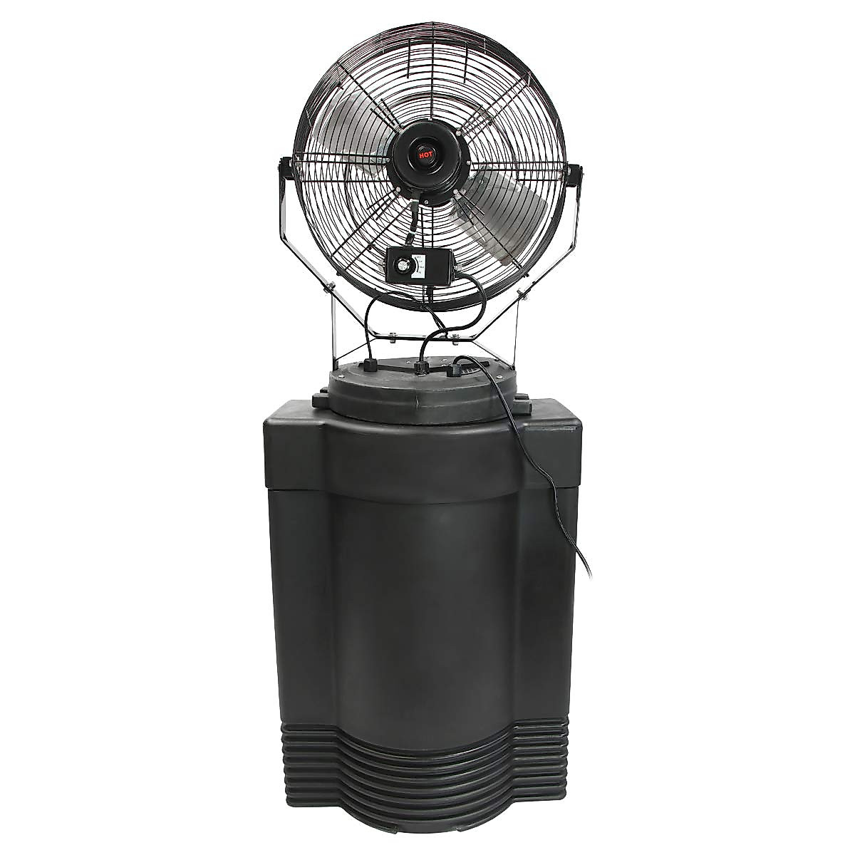 Maxx Air Premium Misting Fan w/Standalone Tank, Swamp Cooler for Commercial, Residential, Athletic Use (Mid Pressure 18")