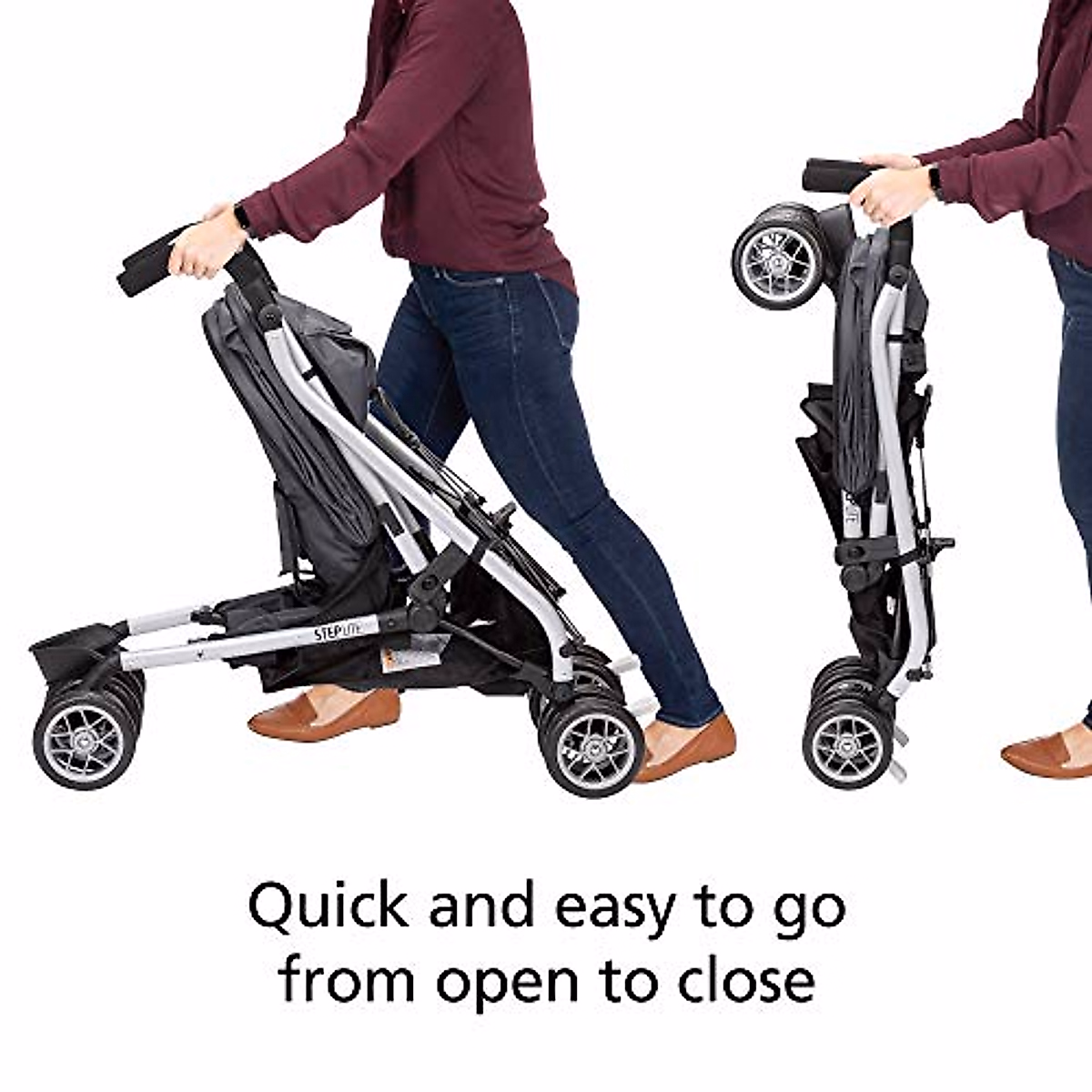 Safety 1st Step Lite Compact Stroller, Greyhound