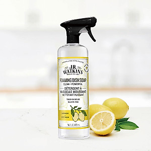 J. R Watkins Trigger Spray Foaming Dish Soap - Lemon - 16oz, (Pack of 1)