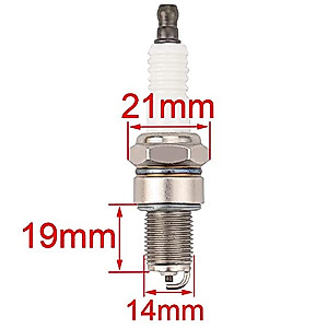 HRR216 Parts 17211-Z8B-901 Air Filter Spark Plug compatible with Honda HRB216 HRB217 HRC216 HRS216 HRT216 HRX217 HRZ216 Lawn Mower EN2000 EN2500 Generator 7021P HU700F HU700H HU700L HU700AWD HU800H