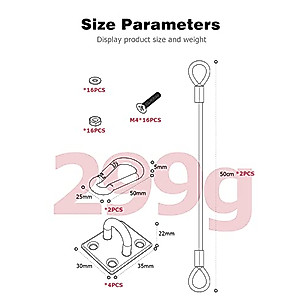 Mellbree Trash Can Lid Lock, 2Pcs Stainless Steel Outdoor Trash Can Strap Lock for Animals, Squirrels, Dogs and Raccoon Lid Lock Garbage Can