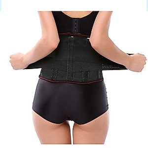 LSRRYD Premium Double Pull Lower Back Lumbar Support Belt Brace Lower Back Brace Pain Relief Back Support Brace for Pain Relief and Injury Prevention (Size : XL)