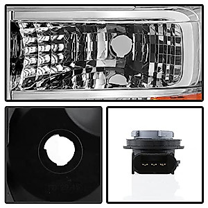 ACANII - For 2008-2014 Ford E150 E250 Van 08-21 E350 E450 Super Duty Aero Style Headlights Headlamps Pair Set Left+Right