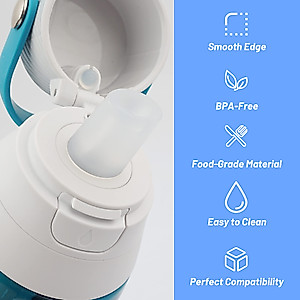 2 Pack Silicone Water Bottle Mouthpiece Replacement Water Valve Filter Water Bottles Replacement for Brita Water Bottle