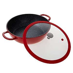 Curtis Stone 4.5-Quart Cast Aluminum Multi-Pan w/Lid & Multi-Use Rack 777-973 (Renewed)