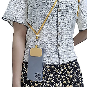 XDMEI Phone Lanyard, Universal Cell Phone Nylon Patch Crossbody Phone Lanyards Mobile Phone Adjustable Shoulder Neck Strap Lanyards (Dark Blue), One Size