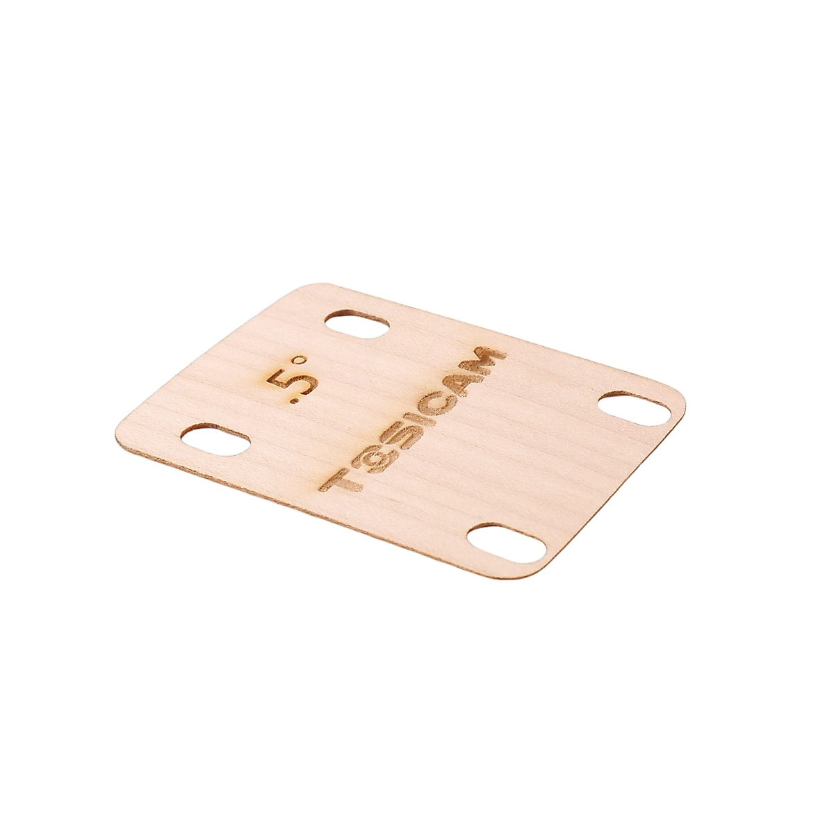 3pcs Guitar Neck Shims Shim Made of Canada Solid Maple Wooden, For Bolt-on Neck Bolts, Shaped 0.25 0.5 1 Degree (0.25 0.5 1 Degree)