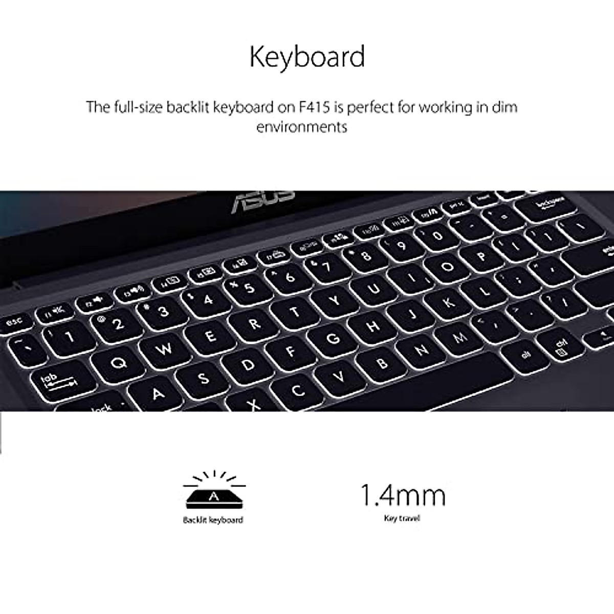 ASUS VivoBook 14 Laptop Computer, 14" IPS FHD Display, Intel Core i3-1115G4 Processor, Backlit Keyboard, Fingerprint Reader, Windows 11 Home (20GB RAM | 1TB PCIe SSD)