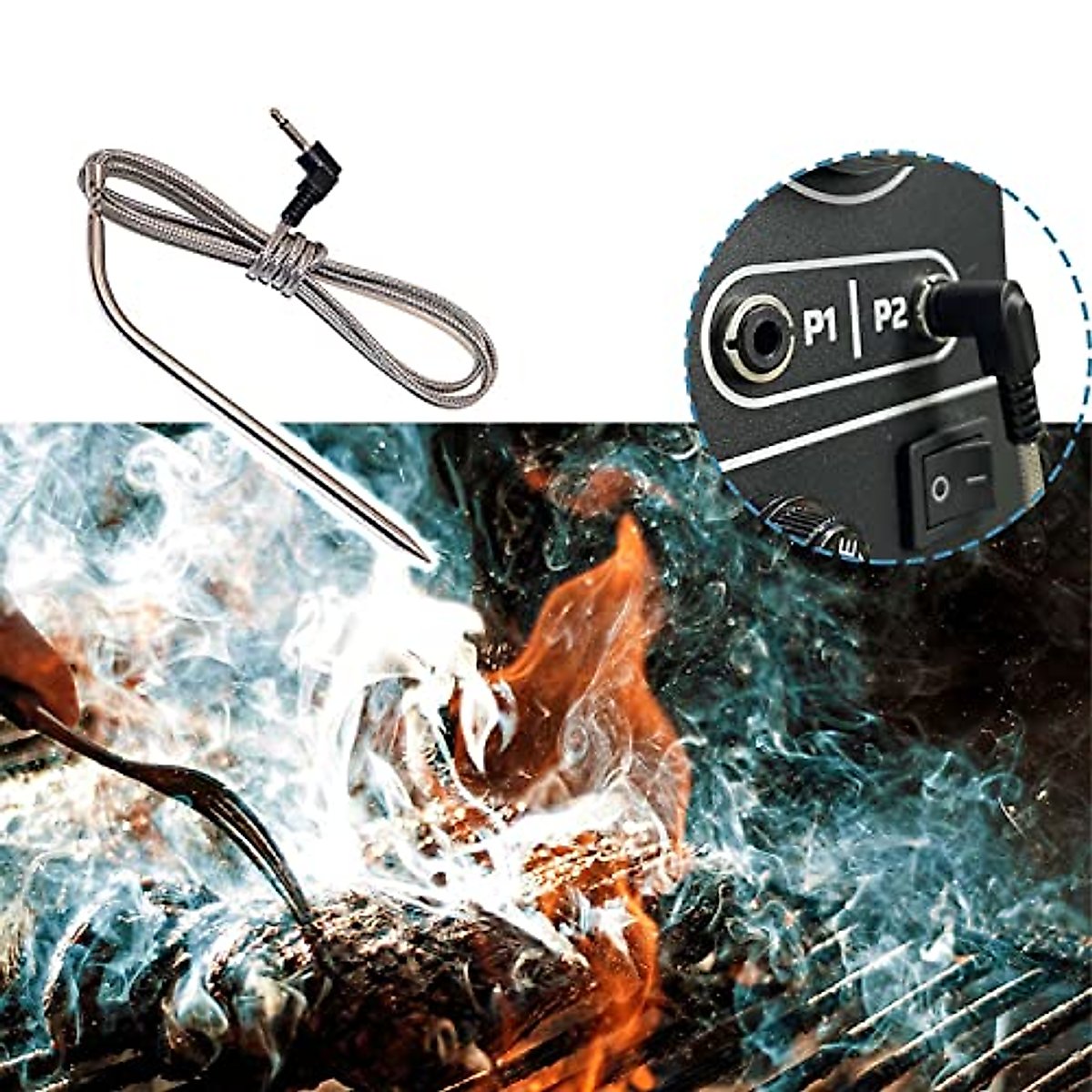 Camp Chef Gen 2 PID Controller Upgrade - Digital Thermostat Kit Compatible with SmokePro DLX/XT/Portable Grills - Dual Probe LCD Display, Custom Smoke Control - Replacement Parts