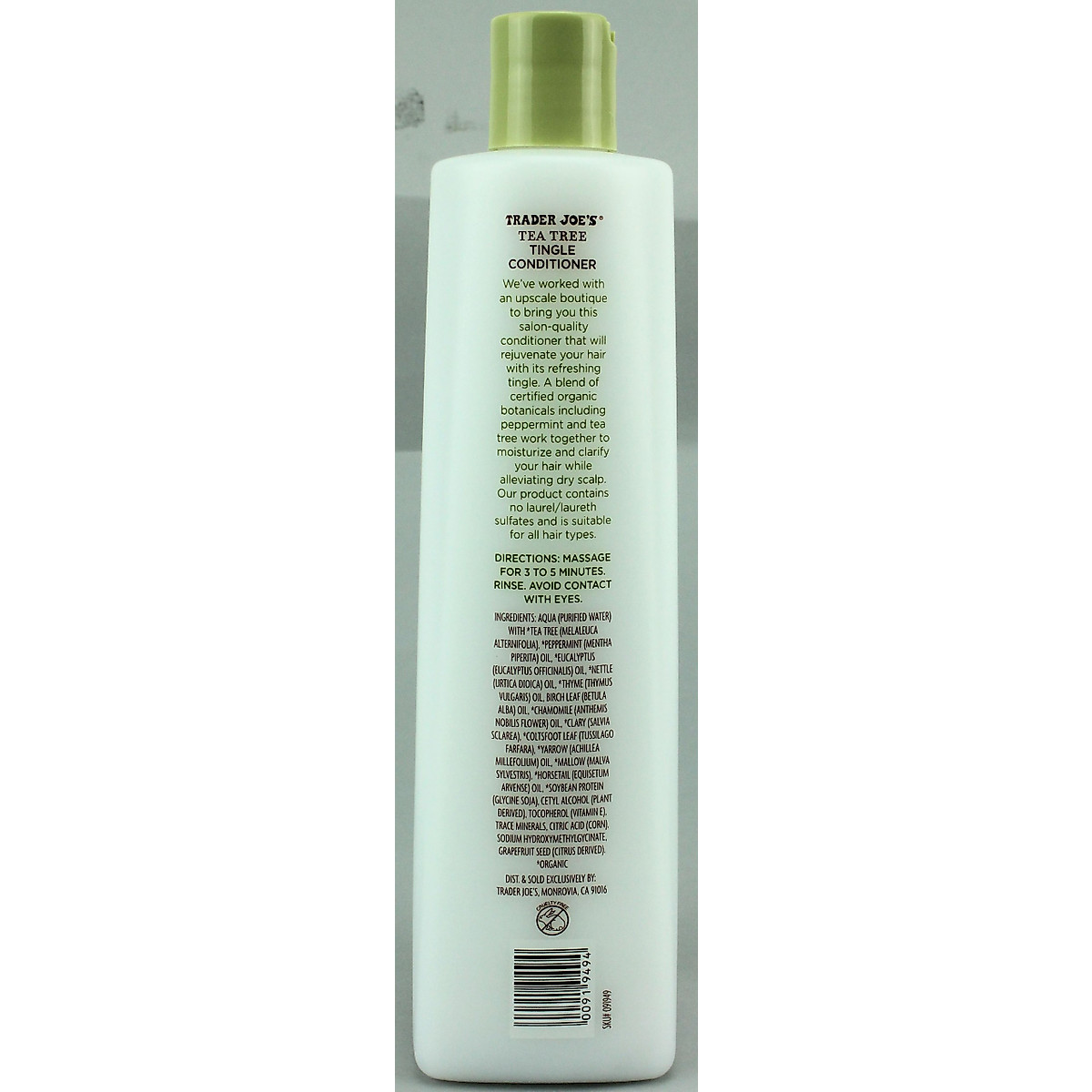 Trader Joe's Tea Tree Tingle Shampoo, Conditioner, and Body Wash Set