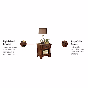The Aspen Rustic Cherry Night Stand by Home Styles