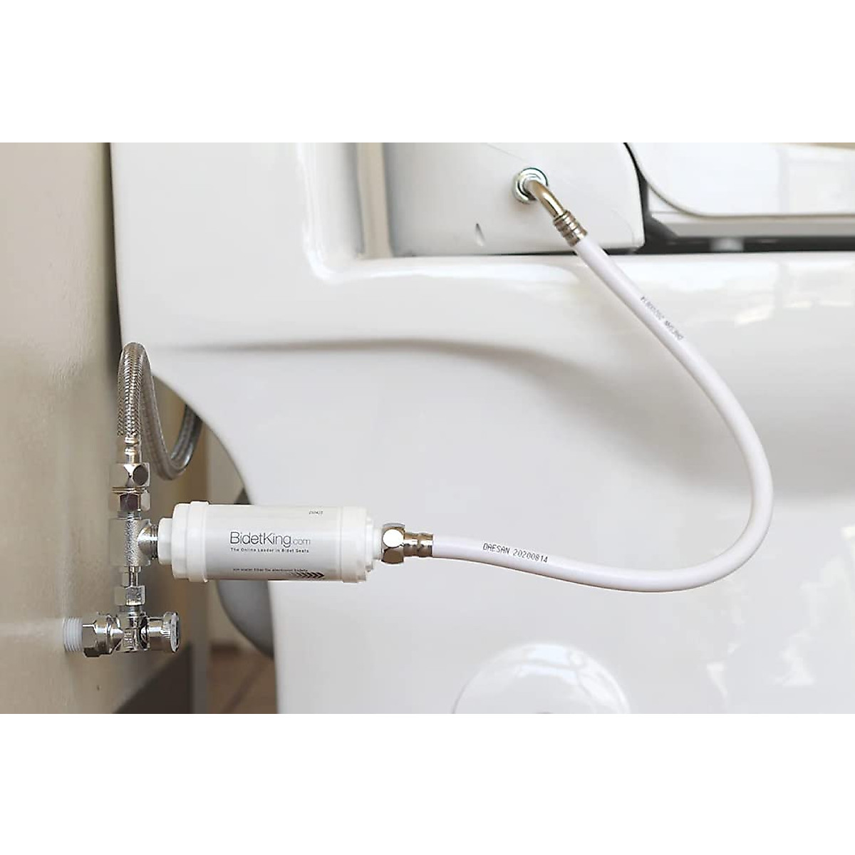 BidetKing Ion Bidet Filter for Electronic Bidet Seats | Premium Bidet Water Filter and Modern Design | Extend The Life of Your Bidet Seat | 1/2" Threads