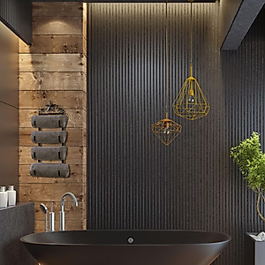 BestGiftEver Rustic Metal Star Towel Roll Wall Rack - Farmhouse Style Towel Rack for Western Bathroom Decor, Lodge and Cabin Decor, Decorative Wall Rack for Towels, Ideal for Country Home Owners