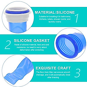 DOITOOL 10pcs Drain Backflow Preventer Adjustable Silicone Sink Floor Drain Traps One Way Drain Valve Sewer Core for Pipes Tubes Toilet Bathroom Kitchen