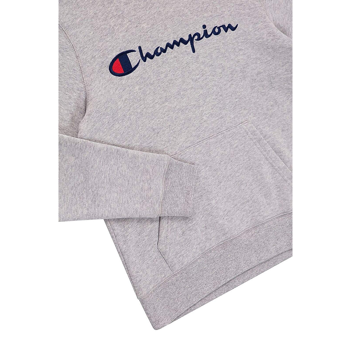 Champion Kids Clothes Sweatshirts Youth Heritage Fleece Pull On Hoody Sweatshirt with Hood (Medium, Heritage Oxford Heather)