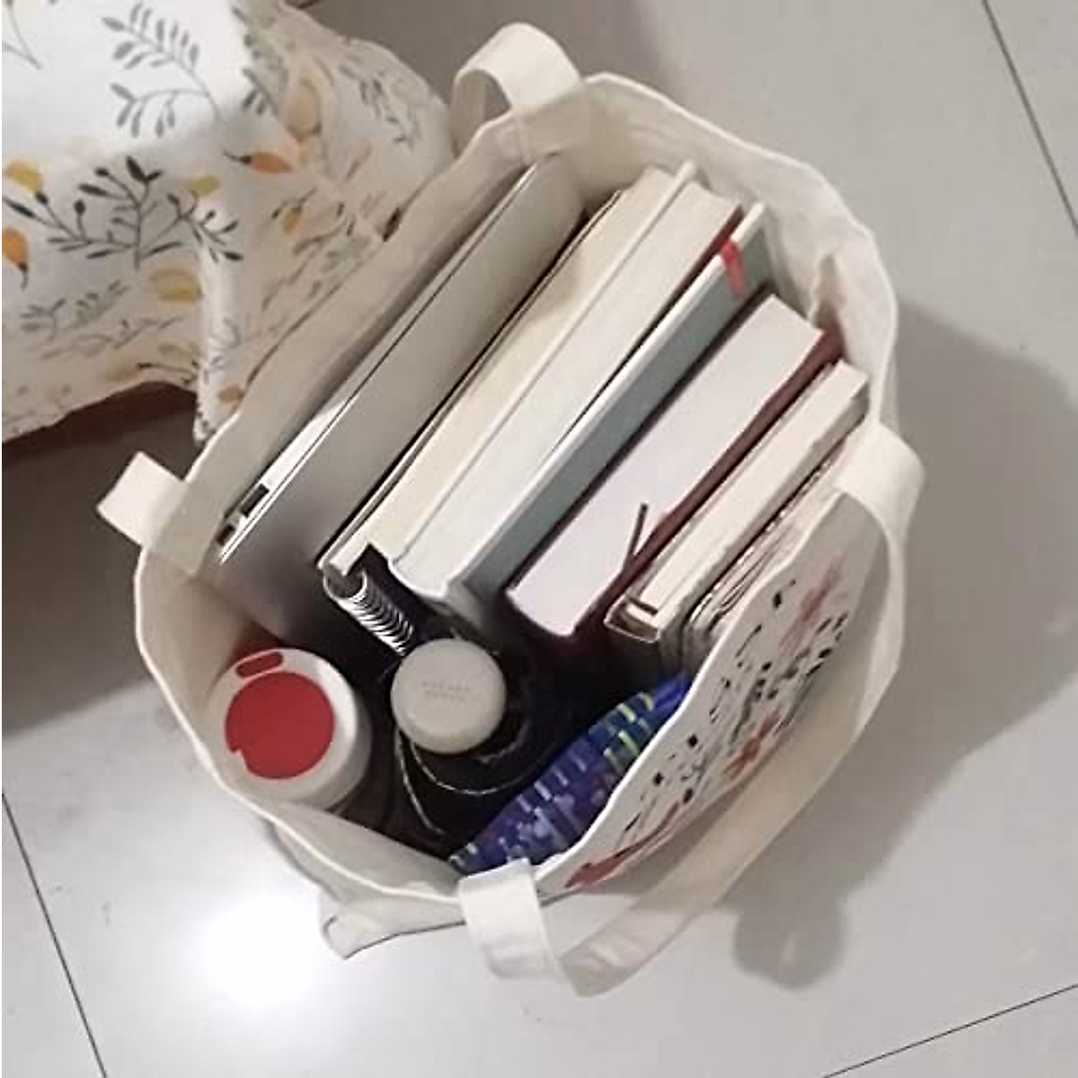 Haukea Canvas Tote Bag for Women Aesthetic Cute Tote Bags Inspirational Gifts for Women Beach Bags Reusable Grocery Bags