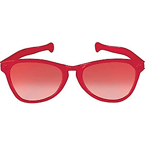 Amscan 259769.4 Red Jumbo Glasses, 1ct