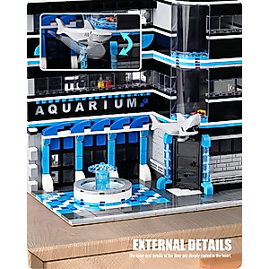 Nifeliz Street Ocean Museum Aquarium Building Blocks and Engineering Toy, Construction Set to Build, Model Set and Assembly Toy for Teens and Adult (2249 Pieces)