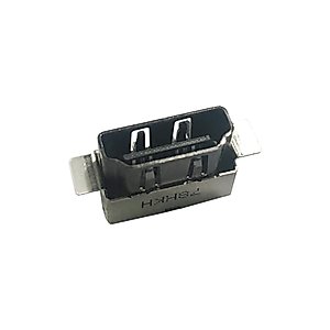 Rinbers Pack of 2 HDMI Port 2.1 Socket Interface Connector 1080P Display Port Replacement for Microsoft Xbox One X Console (NOT for One S)