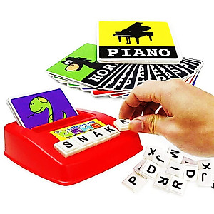 elecnewell Learn to Write Workbook, Numbers Letters Practicing Book Handwriting Educational Montessori Toy for Home Classroom Kindergarten Preschool Kids