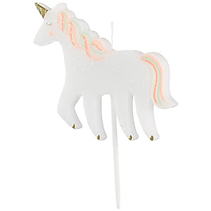 Meri Meri Unicorn Glitter Candle (Pack of 1)