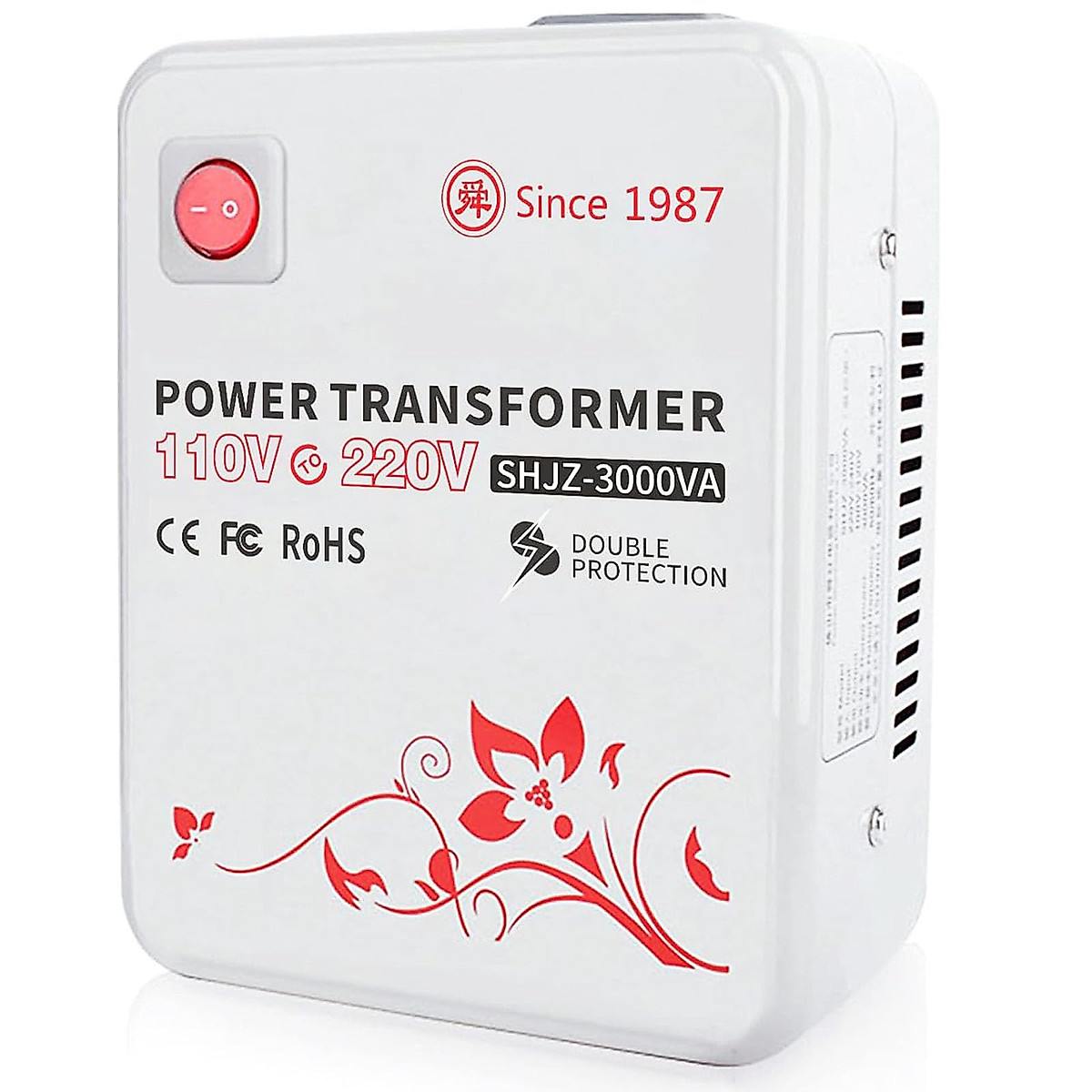 SUNSHUN 3000W Step Up Voltage Converter 110V to 220V, Step Up Transformer 110V/120V to 220V/240V with Temperature Protection for European Asian Appliances in The USA