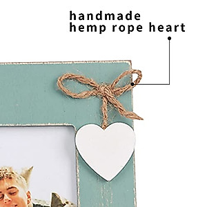 Love Picture Frame Blue 4x6,Heart photo frame teal for boyfriend ,couple,family